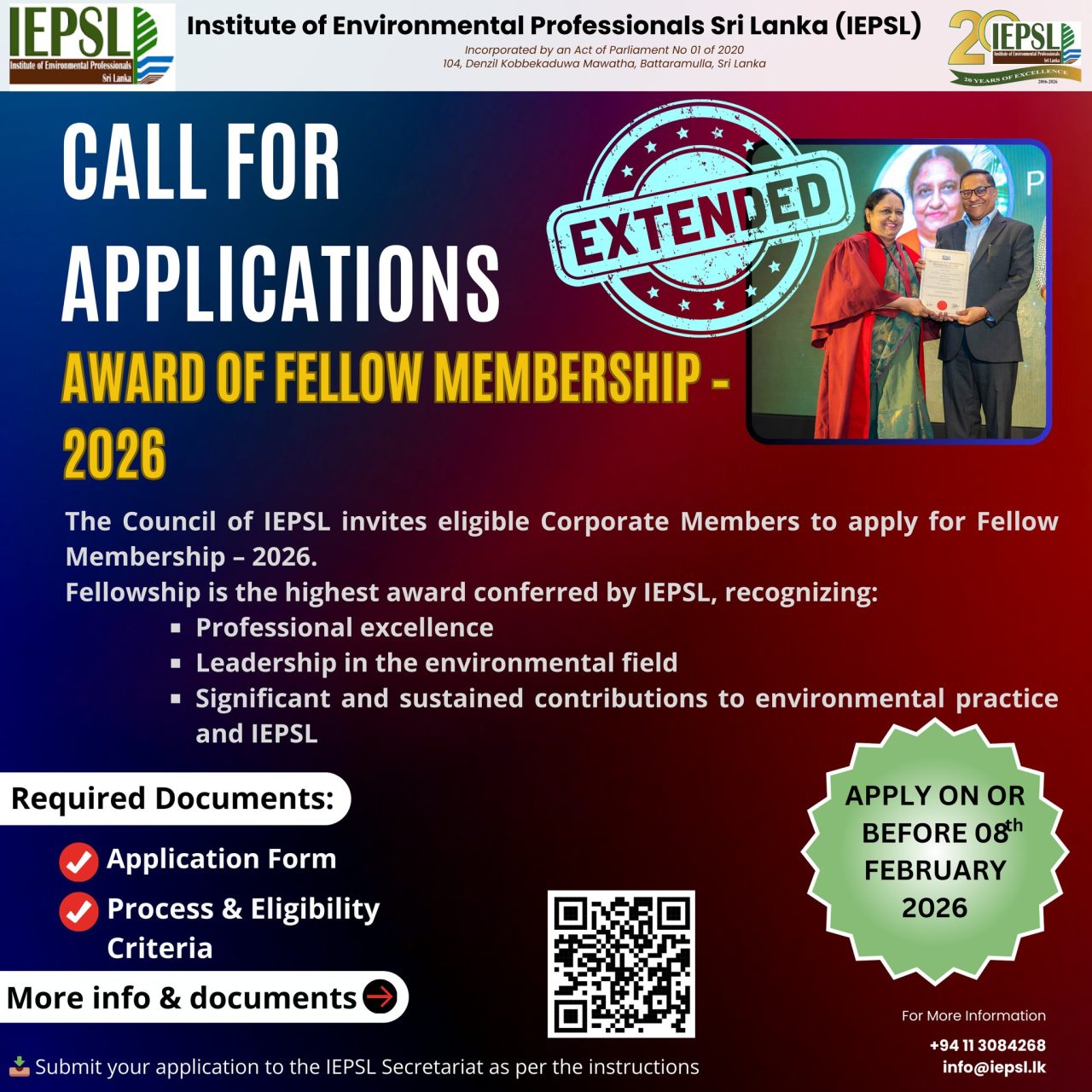 Calling for Applications: for Fellows of IEPSL | IEPSL